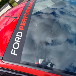 Ford Motorsport Fiesta ST Focus Sunstrip Zetec RS Sun Strip - Etsy