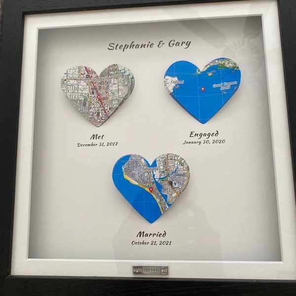 OUR FIRST DATE Map Gift, Boyfriend Girlfriend Present, Dating Gifts ...