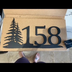 Rustic House Number, Metal Sign, House Numbers, Address Sign, Address ...