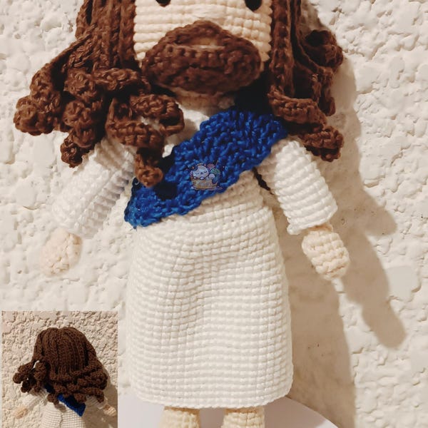 PATTERN: Jesus Crochet Amigurumi, Jesus Stuffed Doll, Jesus Amigurumi ...