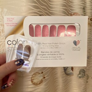 Color Street Nail Strips 100% Real Nail Polish BLUE-DAPEST - Etsy