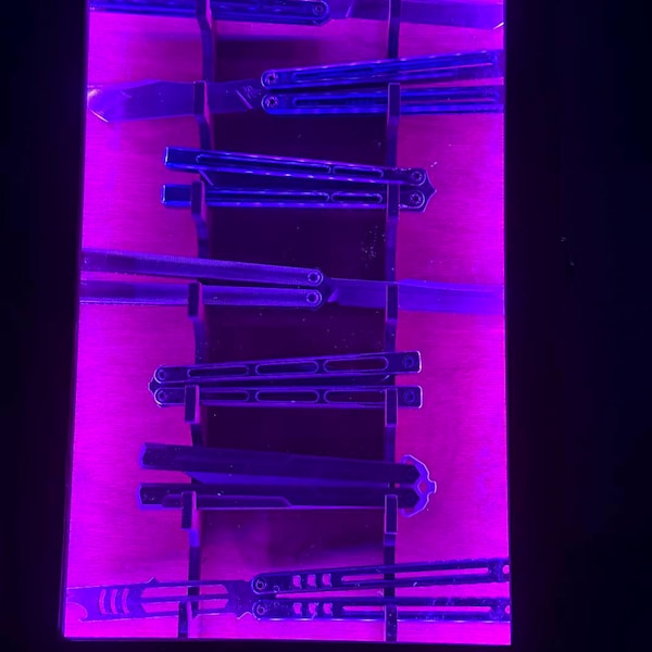 Knife Display Case With Led, Custom Knife Holder, Knife Storage, Pocket ...