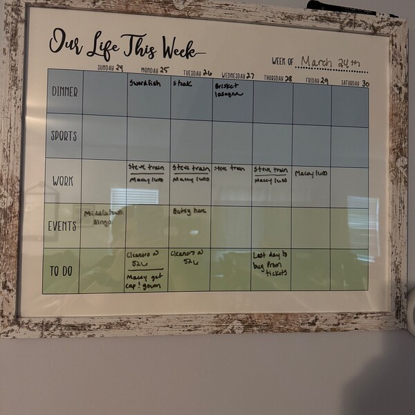 Printable Weekly Calendar, Weekly Agenda, Printable Weekly To-do List ...