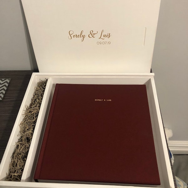 Custom Size Album Box With USB Section - Laser Engraving Included ...