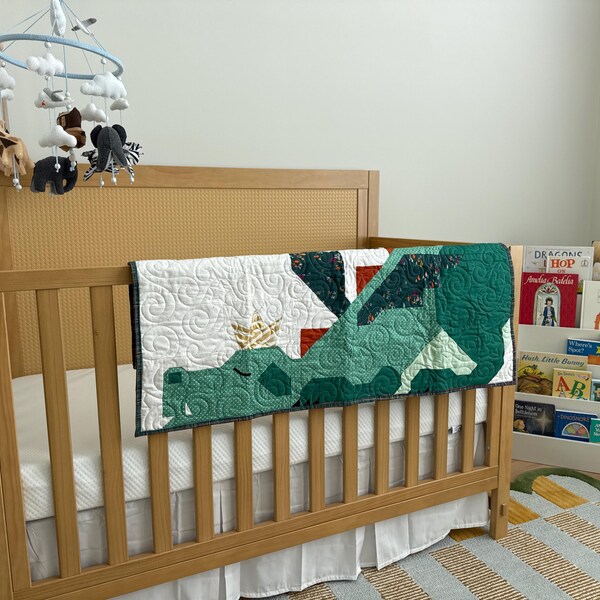 Handmade Baby Quilt | Dragon Dreams Quilt | Baby Quilt | Baby Shower ...