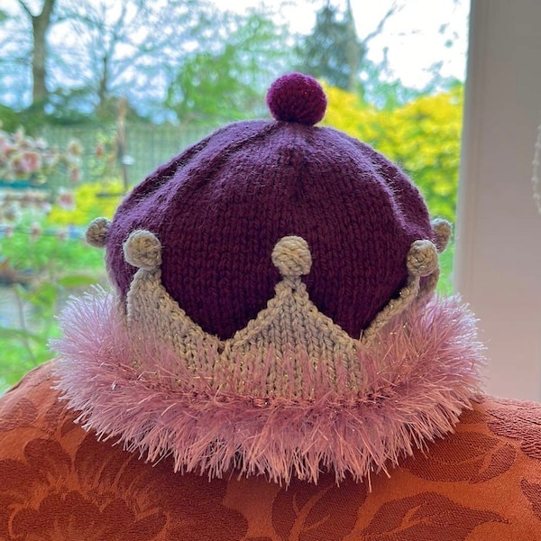 The Royal Beanie Knitting Pattern - Etsy