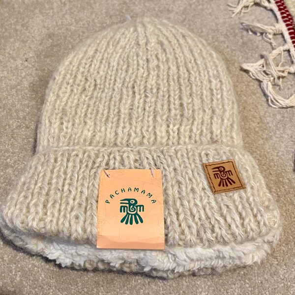 Women's Wool & Mohair Oatmeal Super Soft Sherpa Fleece Fair Trade ...