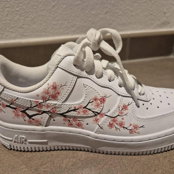 Custom Sakura Flowers Nike Air Force 1 Sneakers | Hand-painted - Etsy