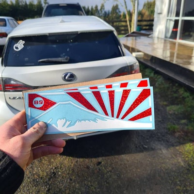 At Sundown, Mtfuji Defined Club Vinyl Sticker Die-cut Decal JDM Touge ...