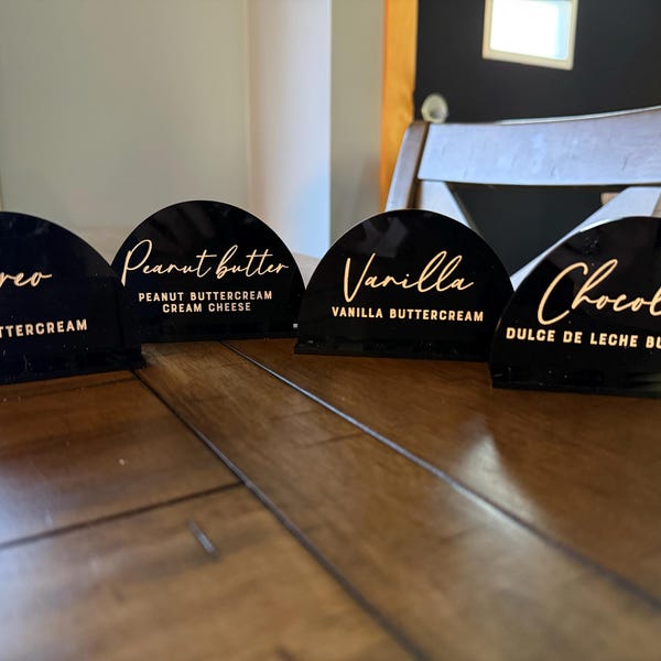 Acrylic Buffet Food Name Sign, Food Table Tent Card, Food Tag, Cute ...