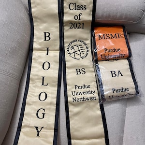 Custom Embroidery Graduation Stole Custom Personalized Stole Custom ...