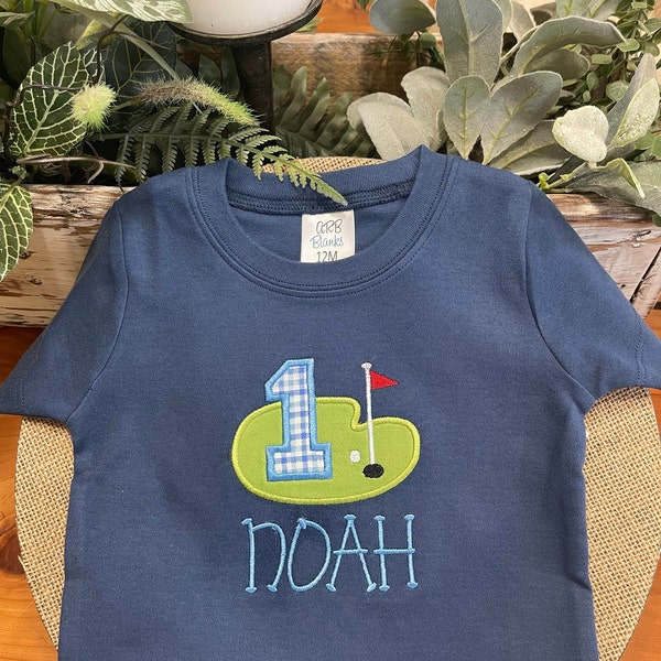 Golf Applique Machine Embroidery Design - Etsy