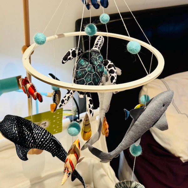 Crib Mobile Fishing. Baby Mobile. Fishing Baby Shower Gift. Newborn ...