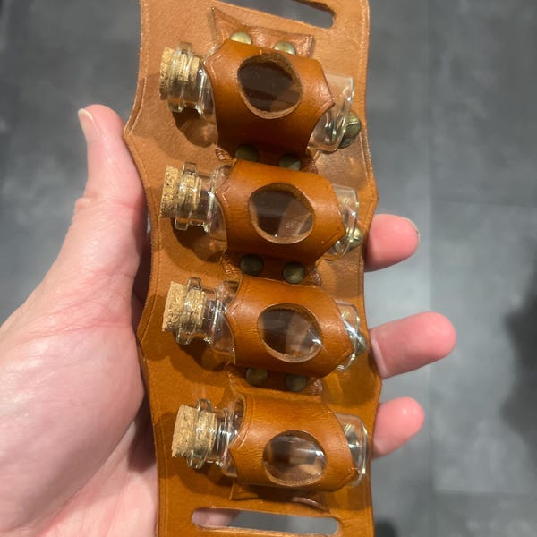Potion Bag for Alchemist - Fairy Trunk - Steampunk Vials Box - Larp ...