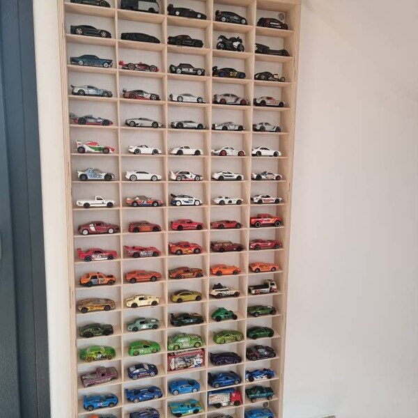Wall Mounted Car Rack , Toy Car Display Case , Hot Wheels Car Storage ...