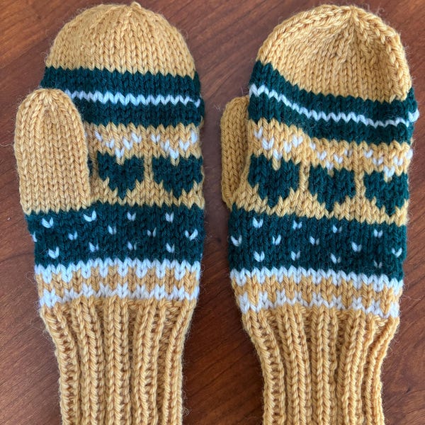 PATTERN - Instant Download - Mittens 4 Lovers - Valentine's Wedding ...