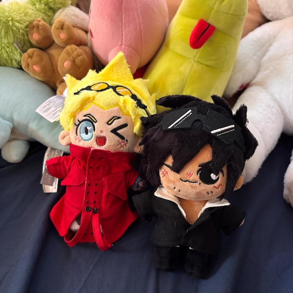 Trigun 98' Vash + Wolfwood Plush 15cm - Etsy