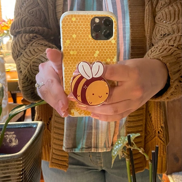Bee Phone Grip - Acrylic Phone Holder - Etsy