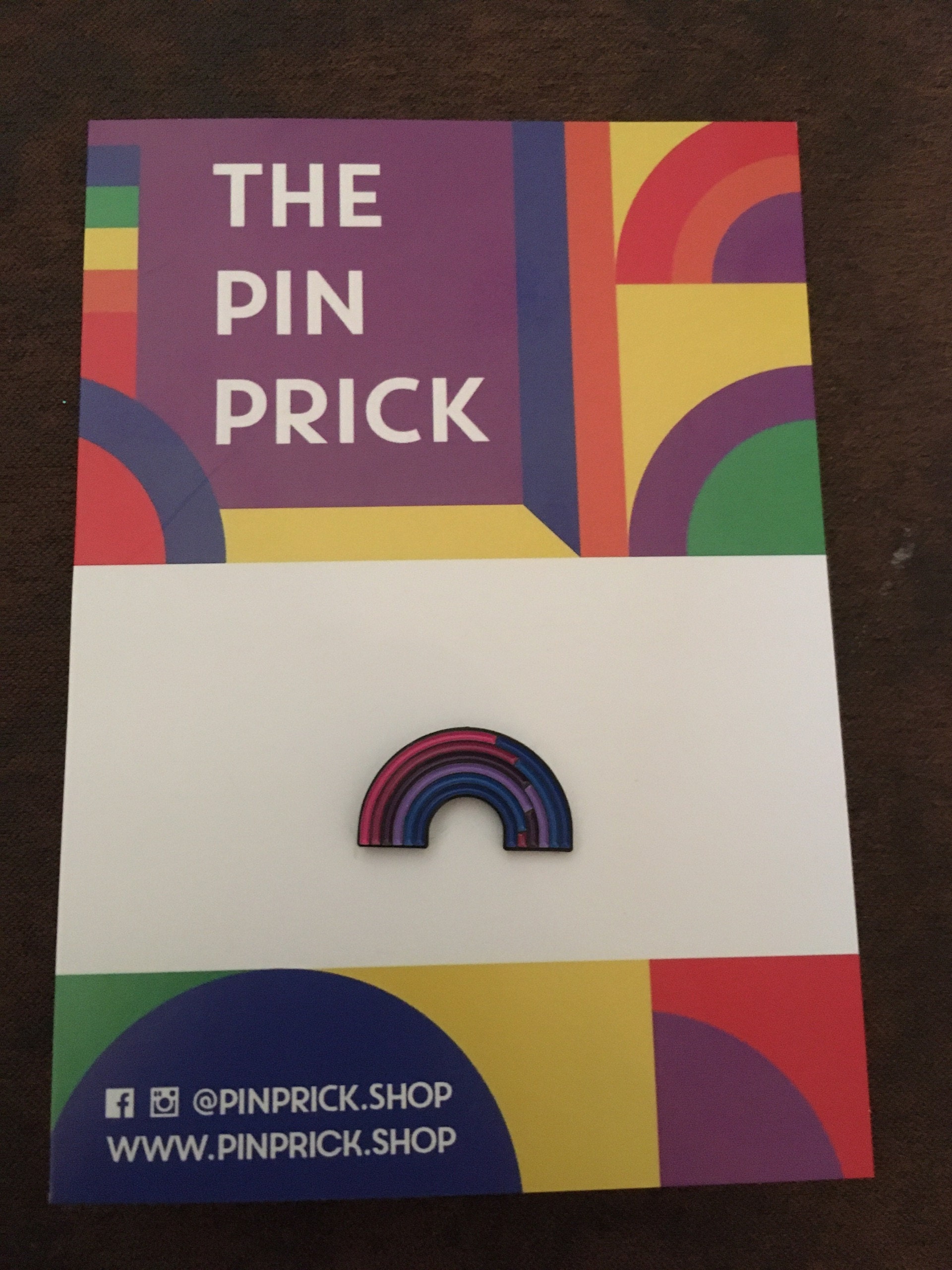 The Bisexual Rainbow Enamel Pin