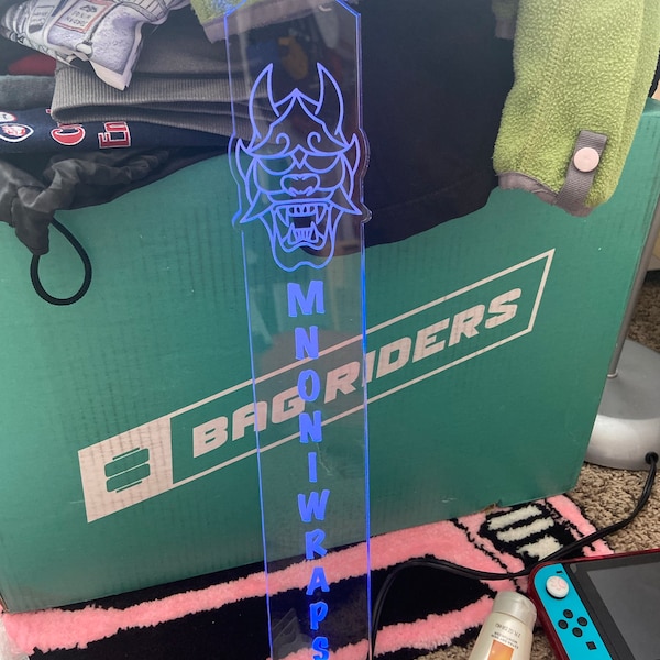 Personalized Acrylic Hood Prop | Rechargeable LED Show Prop - Etsy