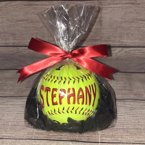 Embroidered Softball Personalized Softball Monogrammed Softball ...