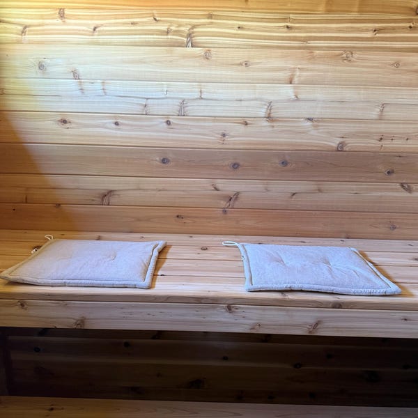 Sauna Cushion - Portable Cushion - Bench Cover, Bench Liner, Sauna Gift ...