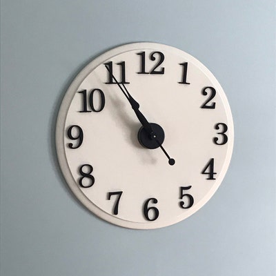 Large Wall Clock Kit With Raised Numbers Pallet Clock DIY Spool Clock ...