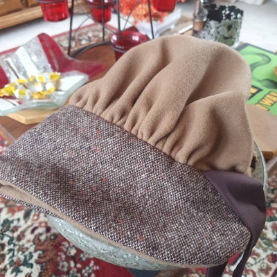 Coif Style Bonnet, Calico Fabric. Adults Multi-sized, Les Mis, Puritan ...