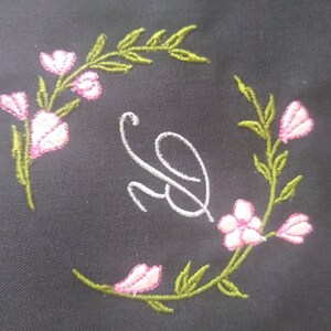 Monogram Frame Embroidery Designs Flower Embroidery Design Machine ...