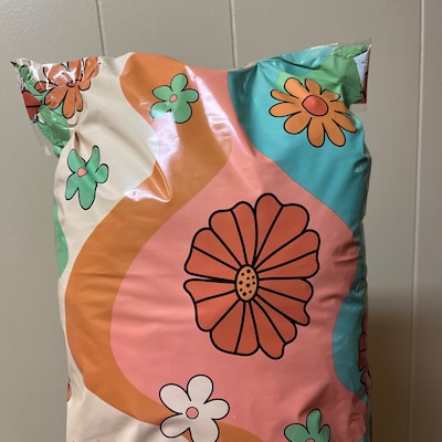 50 Designer Poly Mailers 10x13 Roses Water Flowers Envelopes Shipping ...