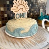Wave Cake Topper, Beach Themed Cake Topper, Surf Themed Birthday First ...