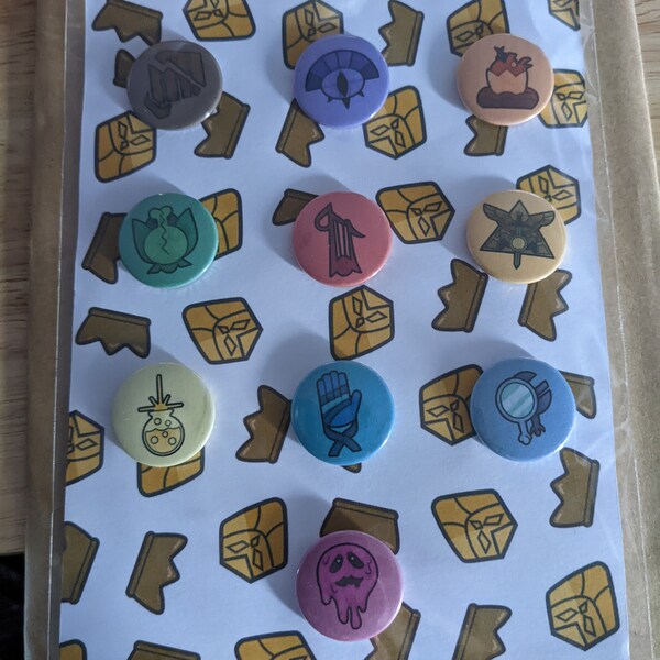 The Owl House Coven Guild Button Pins - Badge Set - 3 Sizes Available ...