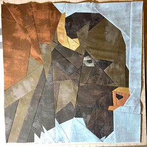 Buffalo Fpp--animals of Strength--north America--paper Piecing Quilt ...