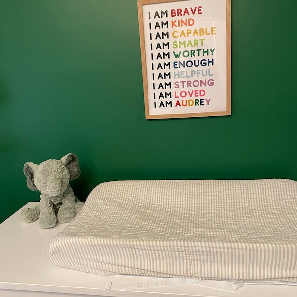 Kids Room Art, Kids Room Decor, Affirmations, Positive Art, Custom Name ...