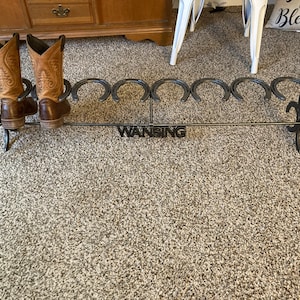 Rustic Custom Horseshoe Boot Rack 1, 2, 3, or 4 Pairs Handmade the ...