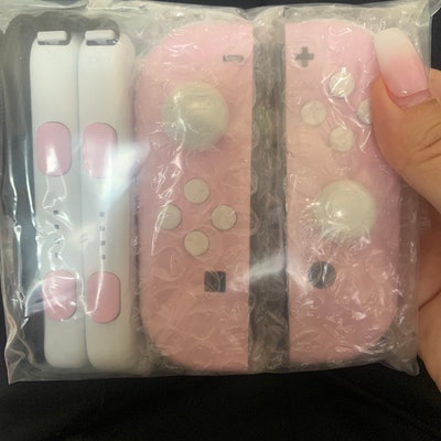 Custom Painted Pastel Pink Nintendo Switch Joy-con Joycon Controllers ...