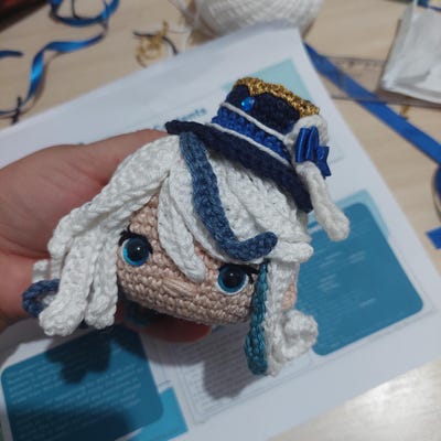 Crochet PDF Pattern: furina Chibi Amigurumi - Etsy