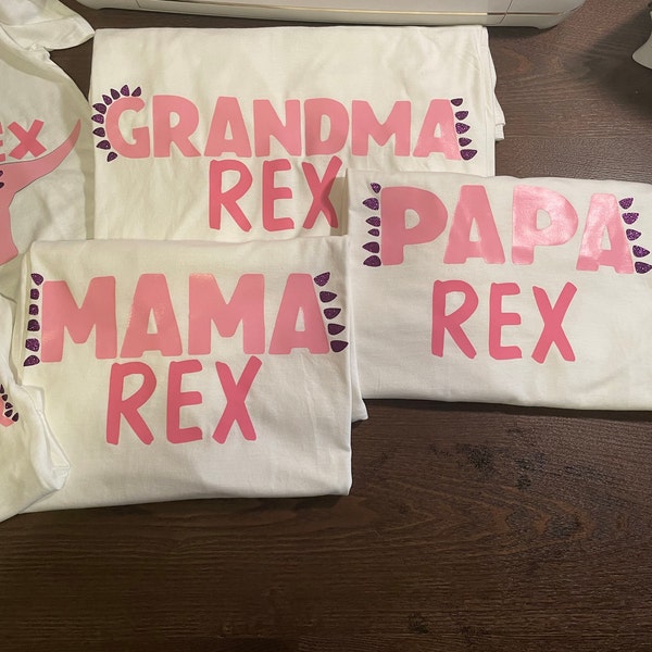 3 Rex Dinosaur Number Pink Three 357 Digital File Download SVG EPS PNG ...