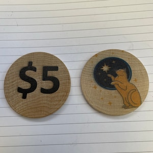 Custom Wooden Nickels Wood Coins Round Tuits Drink Tokens Bar Chips - Etsy