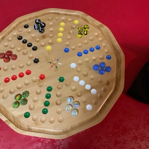 4 Person Extra Large Cribbage Board With Large Metal Pegs, FREE ...