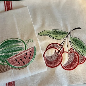 Watermelon Embroidery Design 5 Sizes Instant Download - Etsy
