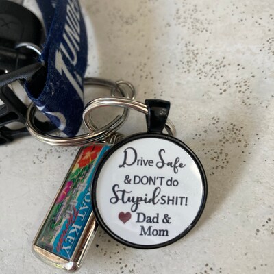 Don't Do Stupid Shit Key Chain, Stupid Shit, Love Mom, Sassy Phrase ...