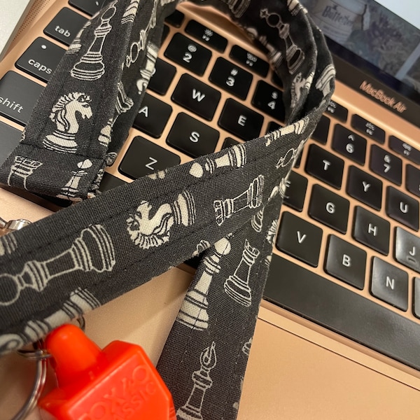 Chess Player Lanyard, Teacher Keychain for Keys and ID Badges - Etsy