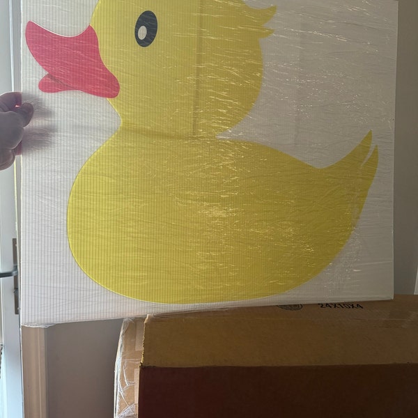 Rubber Duck Cut-out Yard Sign With H-stake - Coroplast, 24''x27 ...