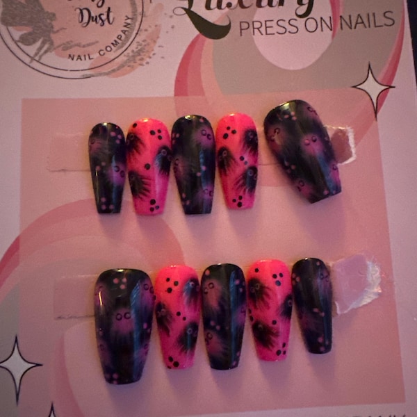 Blood Splattered French Manicure Press on Nails Gothic Press on Nails ...