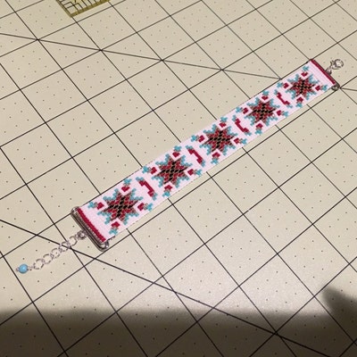 Thunderbird Rainbow Seed Bead Pattern Loom Cuff Bracelet PDF File ...