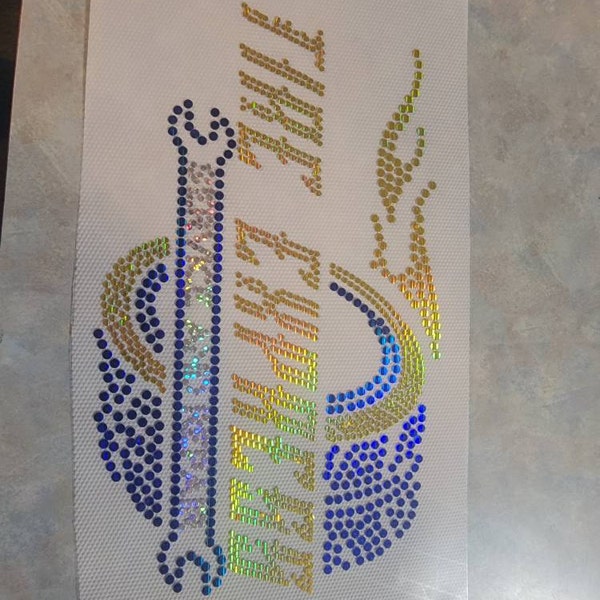 Custom Bling Iron on Transfer Personalize Decal Hot Fix DTF Company ...