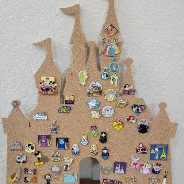 Disney Castle Pin Board, Disney Cork Board, Disney Gifts, Disney ...