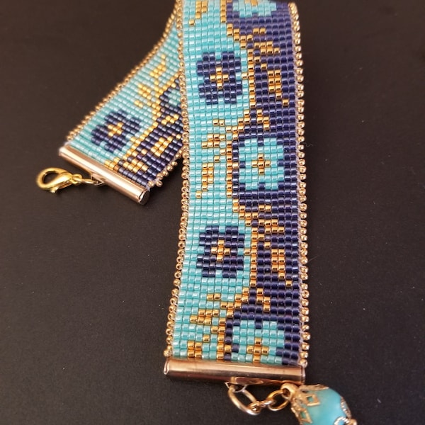 Beaded Loom Bracelet Pattern, Seed Bead Bracelet, DIY Beading, Instant ...