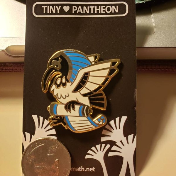 Tiny Pantheon THOTH ENAMEL PIN. Cute Ancient Egyptian Ibis God Djehuty ...